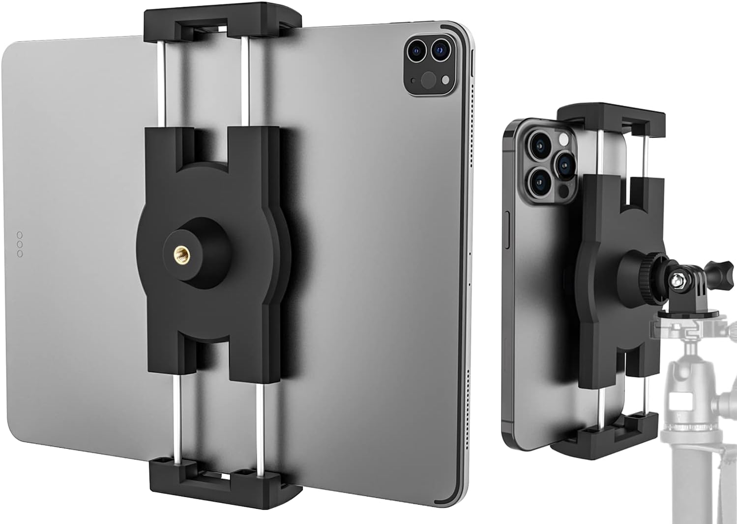 Amazon.com: Zelnoox Metal Ipad Tripod Mount,1/4" Screw Tripod Mount,Arca and RRS Tripod Quick ...