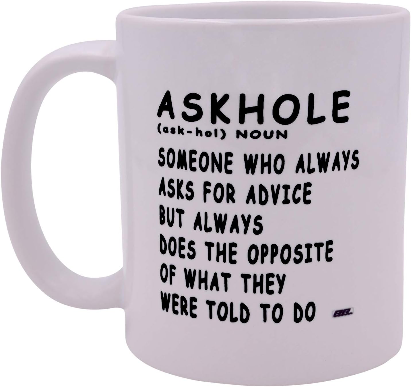 Amazon.com: Rogue River Tactical Sarcastic Funny Coffee Mug Askhole ...