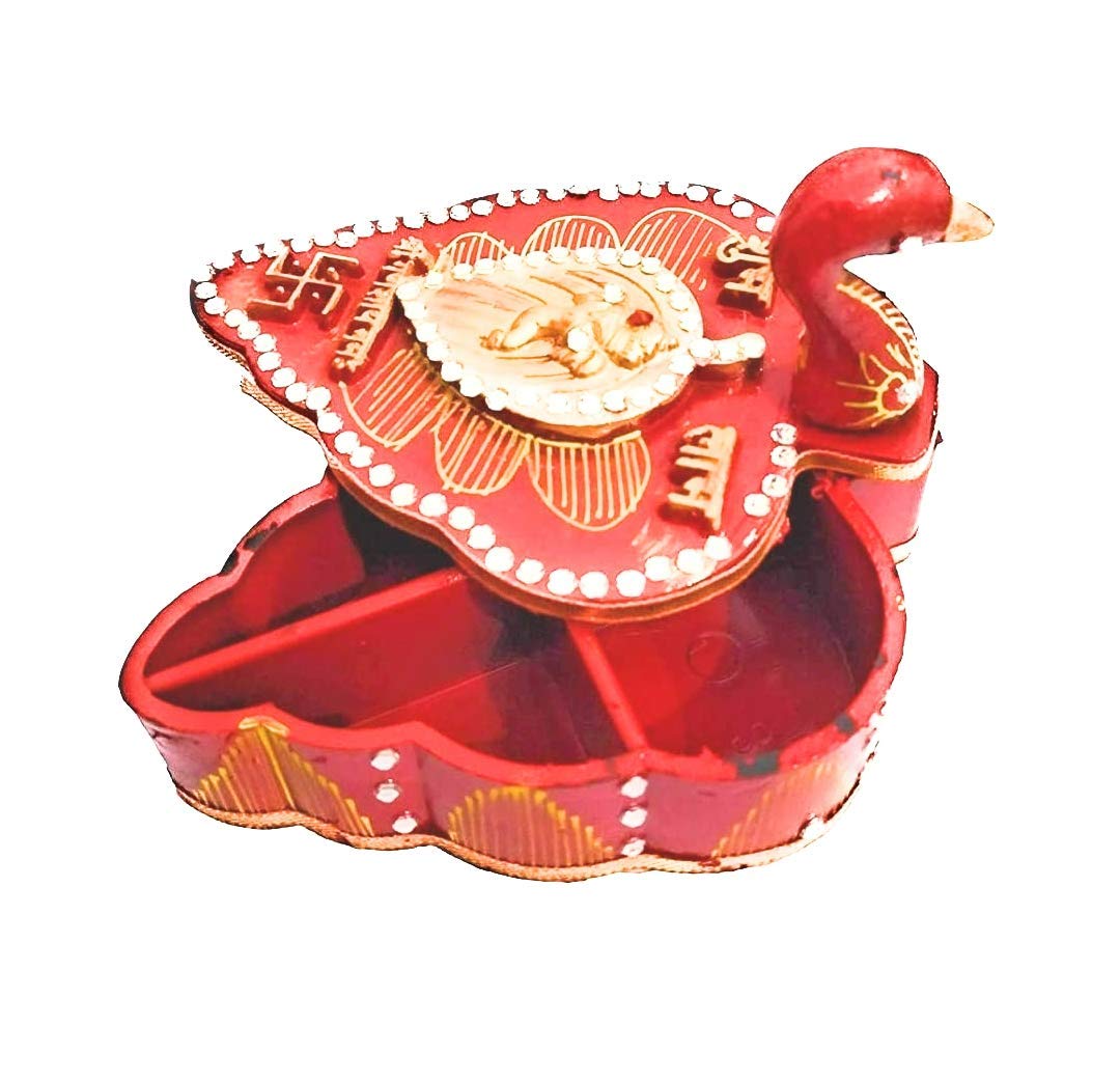 Buy Shrinay Handicrafts Tika Chora in Peacock Shape Meenakari Work ...