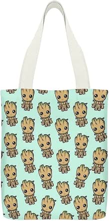 Amazon.co.jp: Blosun Groot Tote Bag, A4, Canvas Bag, Shopping Bag ...