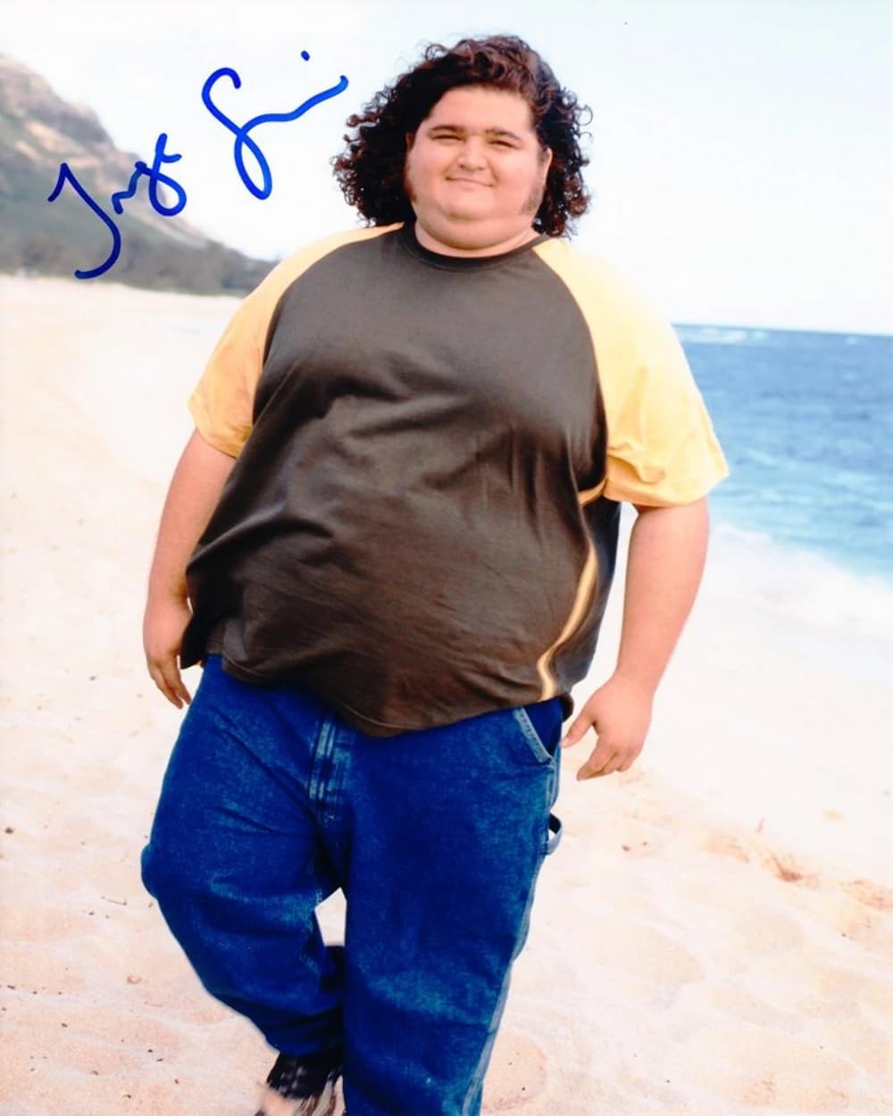 JORGE GARCIA as Hugo "Hurley" Reyes - Lost 8"x10" Genuine Autograph at ...