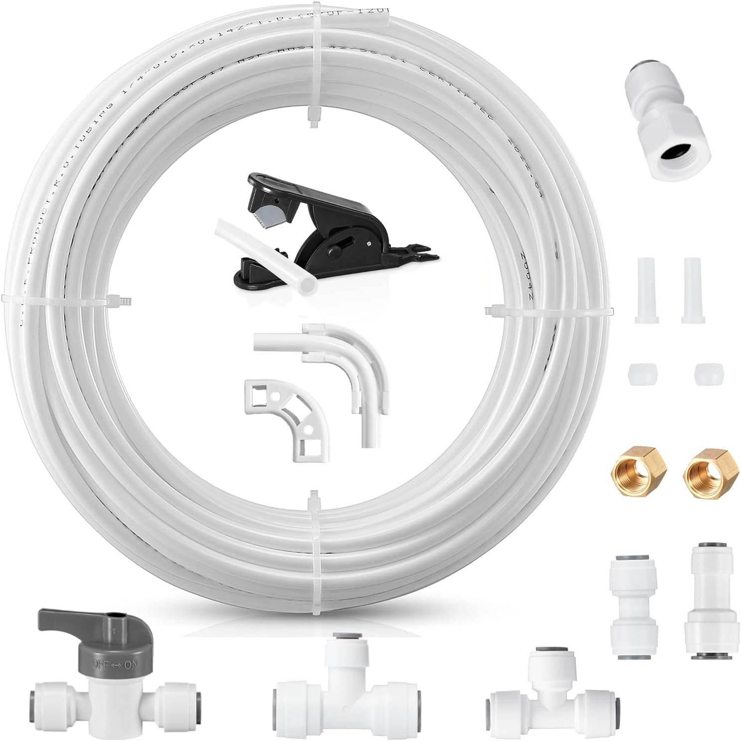 Refrigerator Water Line Kit - Food Grade Ice Maker Fridge Installation ...