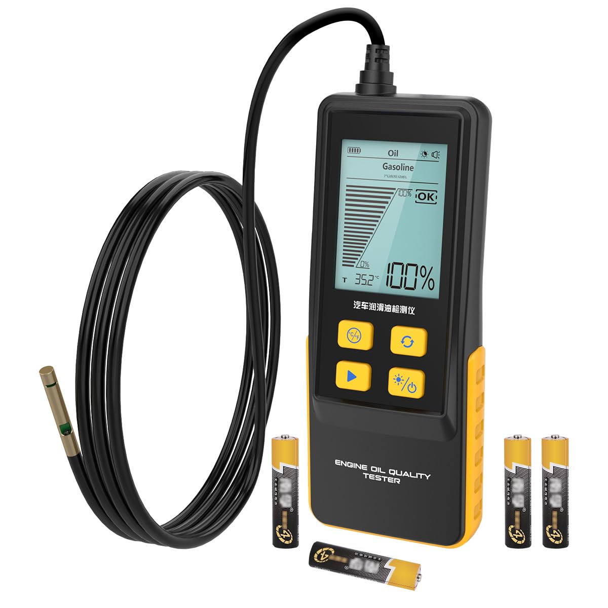 Amazon.com: Engine Oil Tester Kit Gasoline & Diesel Engine Oil Quality ...