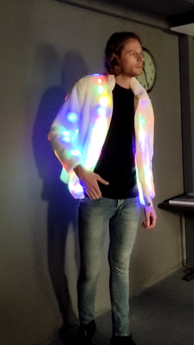 Watch Men's Novelty Coats LED Light up jacket on Amazon Live