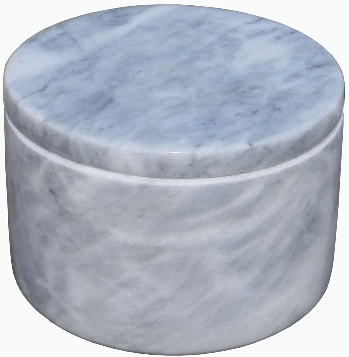 Amazon.com: Marble Salt Cellar with Lid and Wooden Spoon, 4 ...