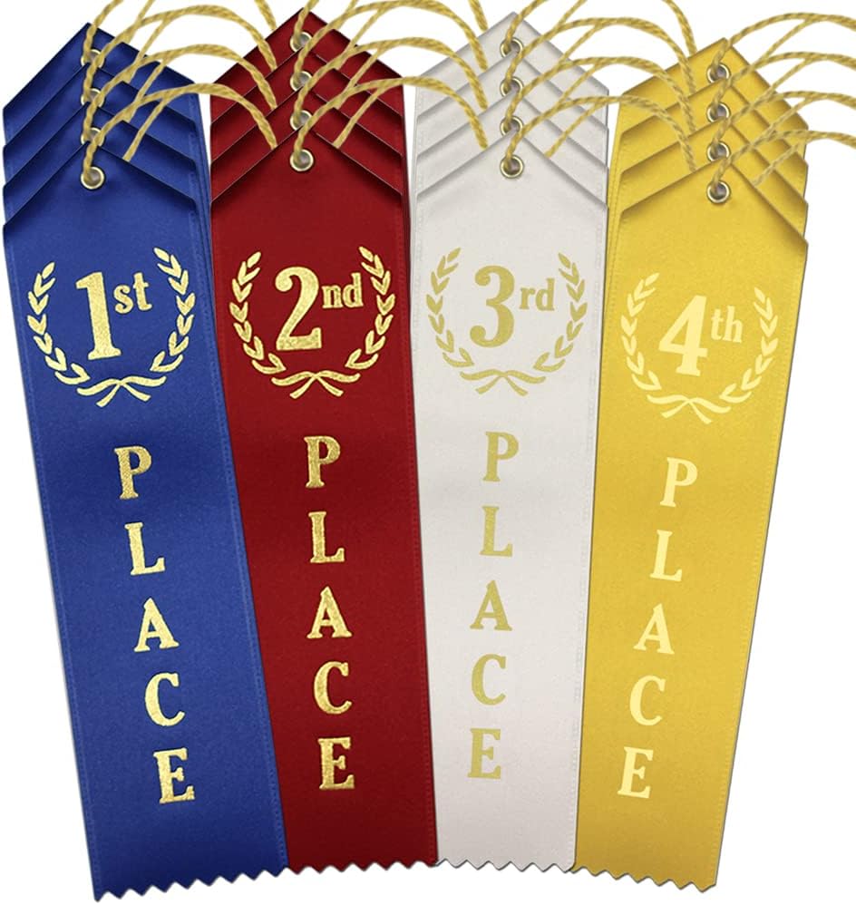 Amazon.com: RibbonsNow 1st - 4th Place Award Ribbons - 400 Total ...