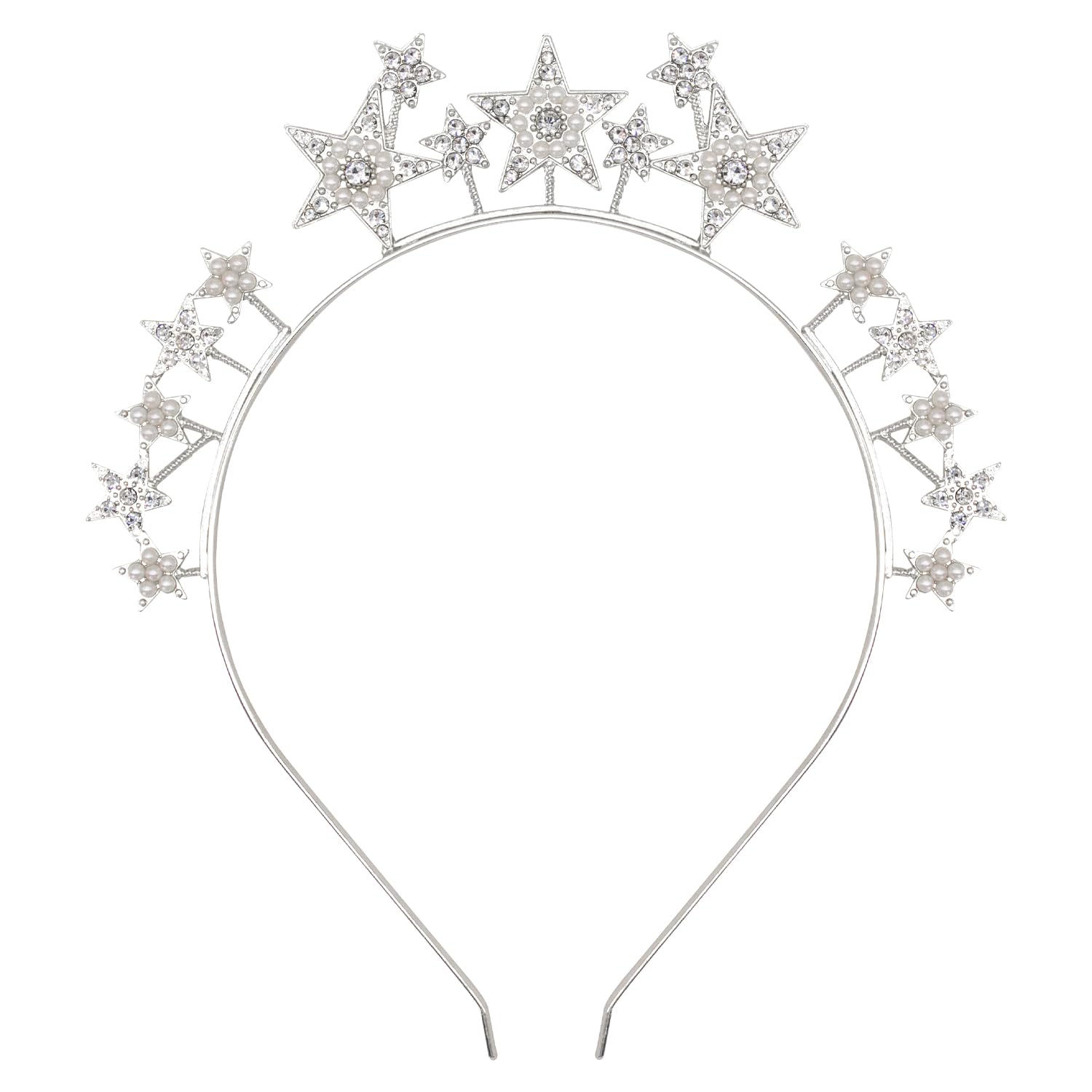 Star Headbands for Women Girls, Bling Shining Reinstone Christmas ...