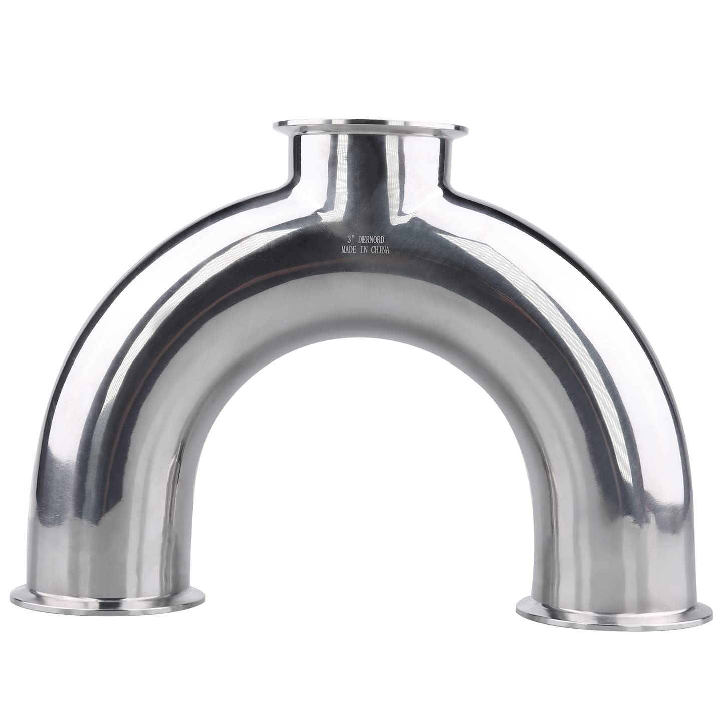 Amazon.com: DERNORD 3 Way U Sanitary Ferrule Pipe Fittings Tri-Clamp ...