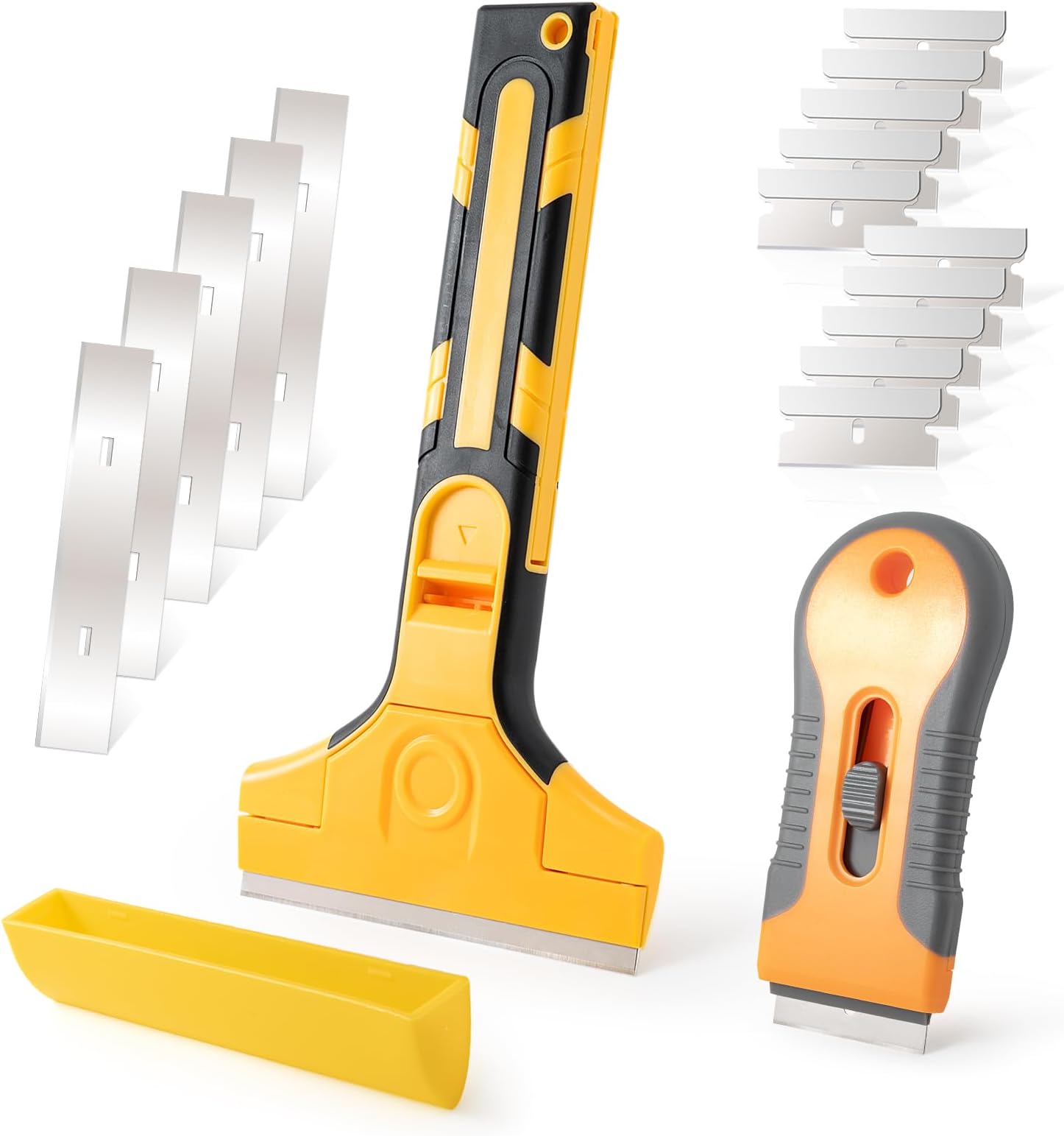 Amazon.com: Gomake Locking Razor Blade Scraper with Safety Cap, Glass ...