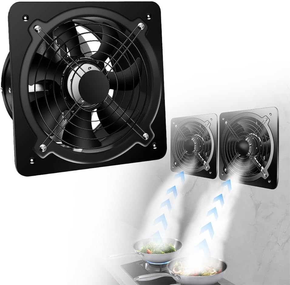CARMOTTER Wall-Mounted Exhaust Fan, 4inch Industrial Ventilation ...