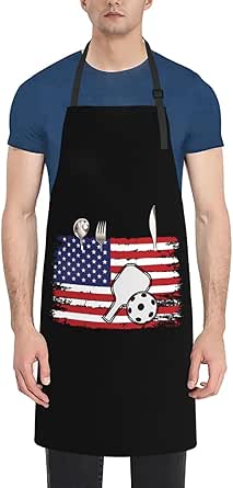 Amazon.com: LIFANGMI Adjustable American Flag Pickleball Apron For Men ...