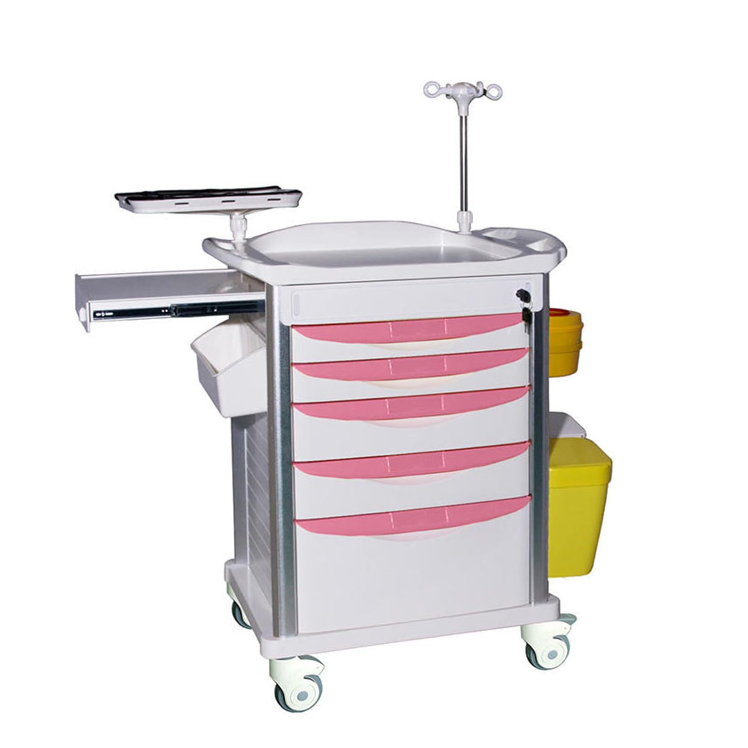 Medical Crash Cart Mobile Emergency Crash Cart With Accessories ...