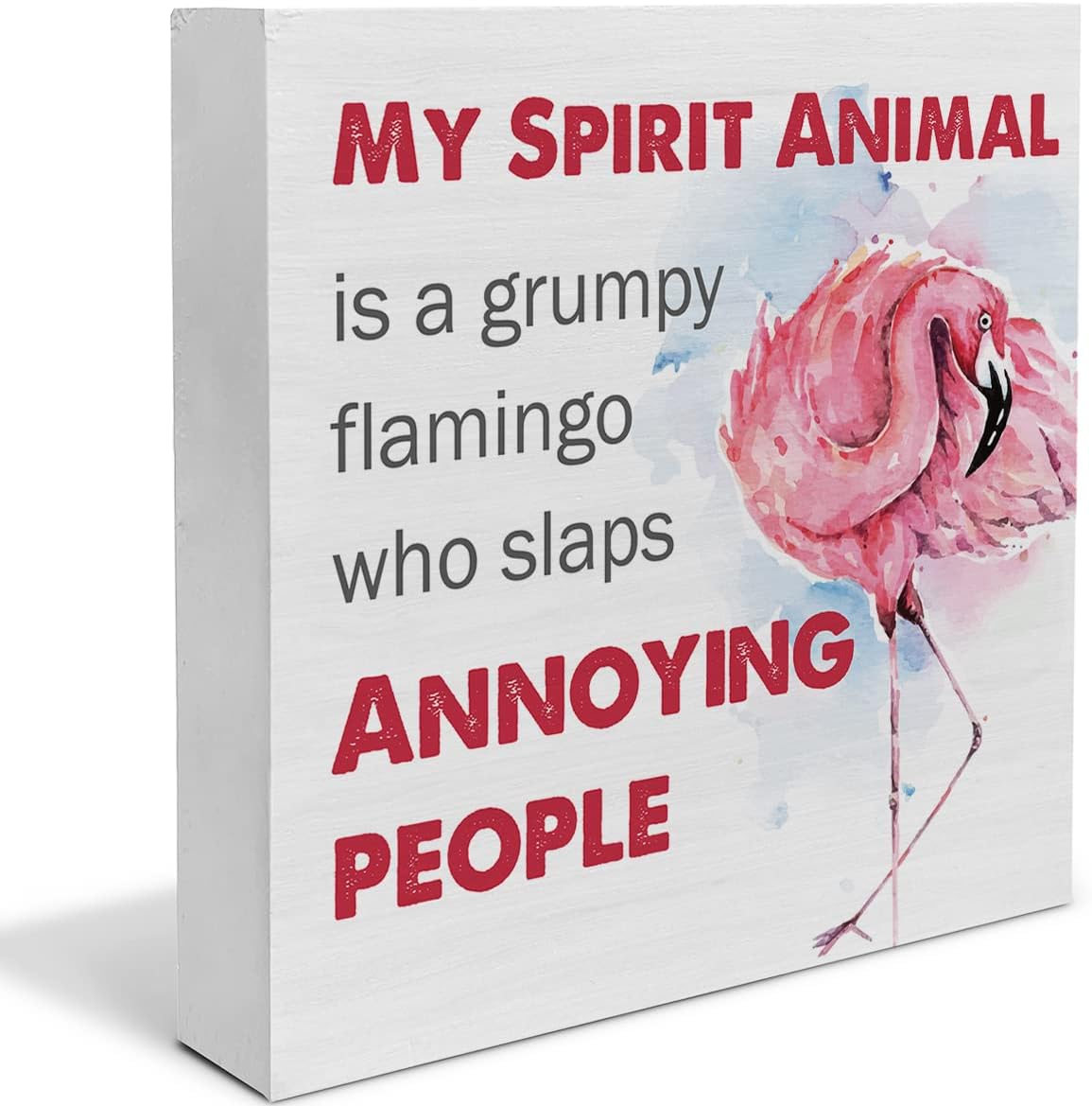 Amazon.com: Country Pink Flamingo Wood Box Sign Decor Desk Sign Summer ...