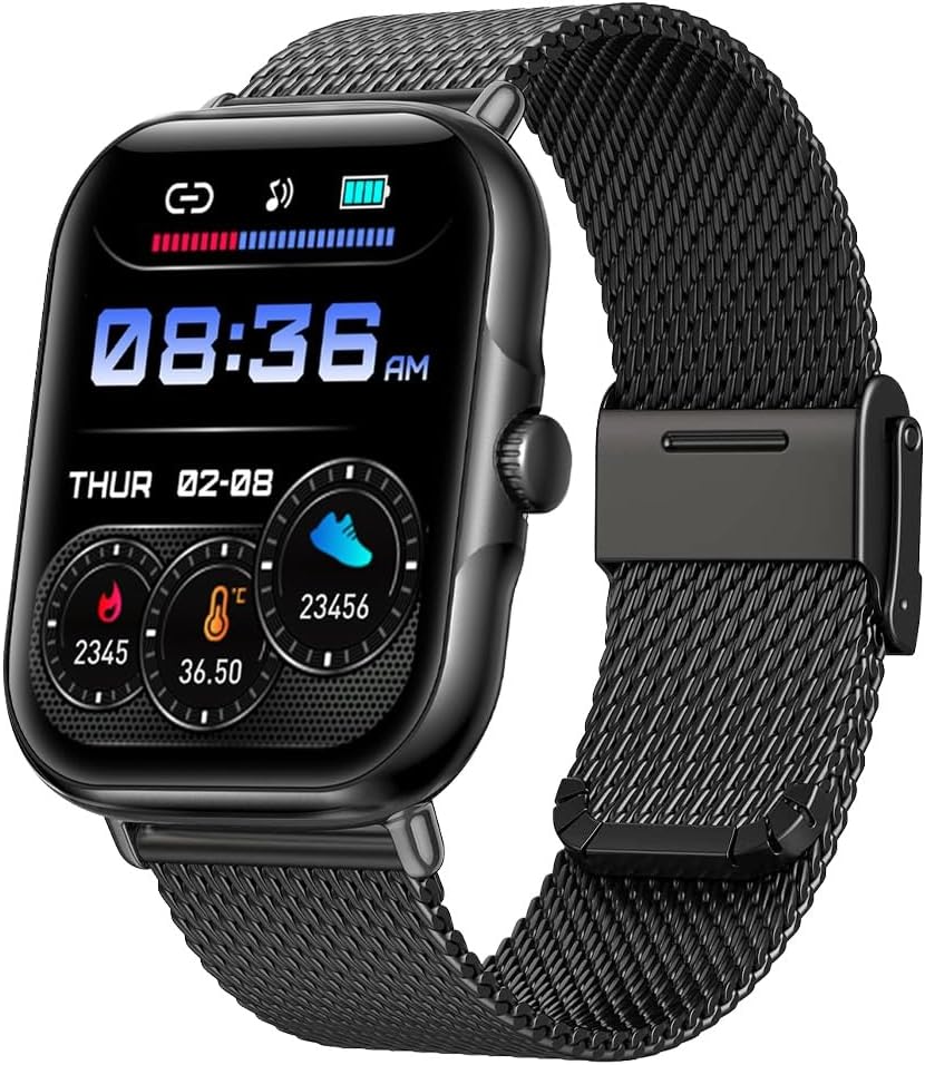 Amazon.in: Buy pTron Reflect Callz Smartwatch, Bluetooth Calling, 1.85 ...