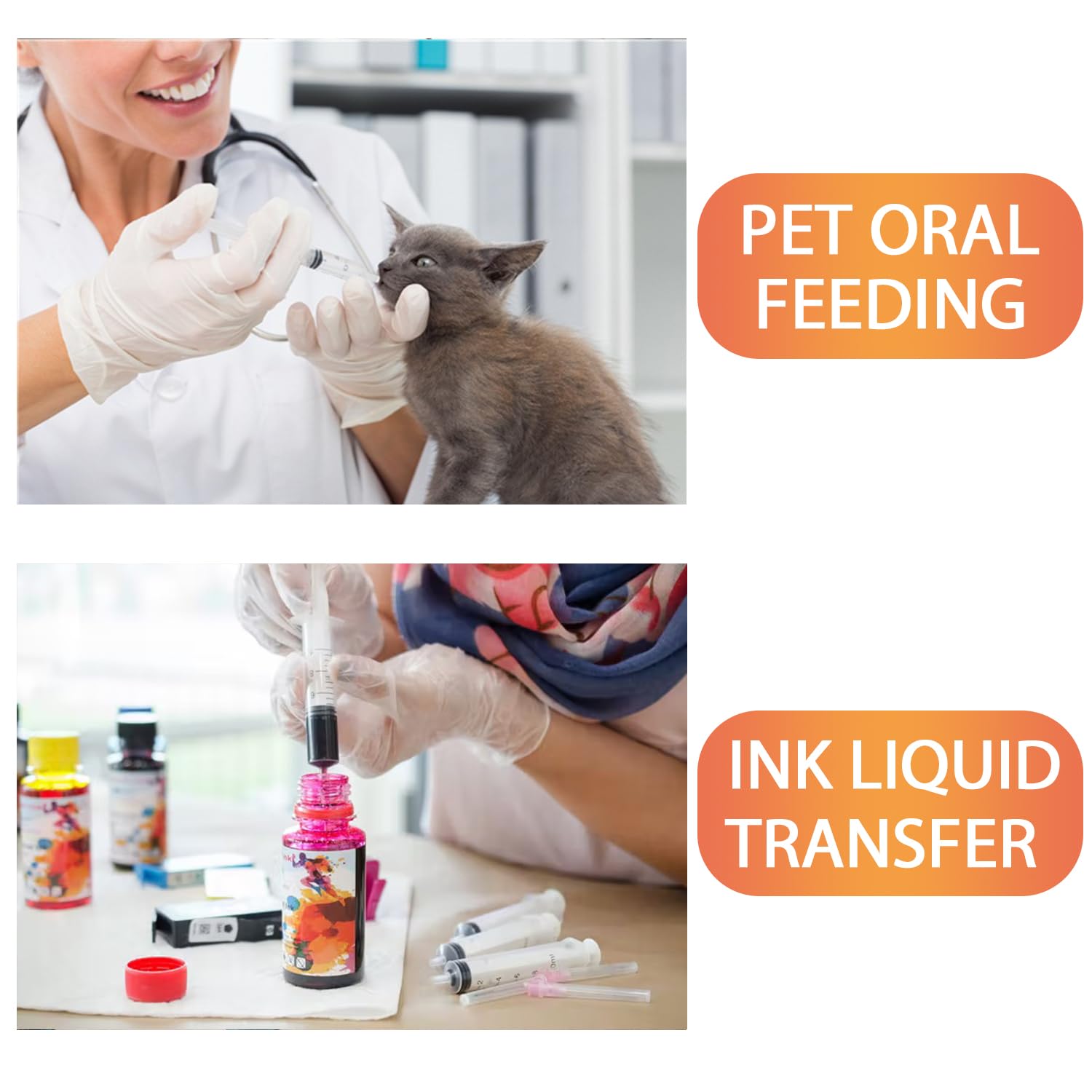 Snapklik.com : 10mL Syringe For Liquid, Food, Oral, Scientific Labs ...