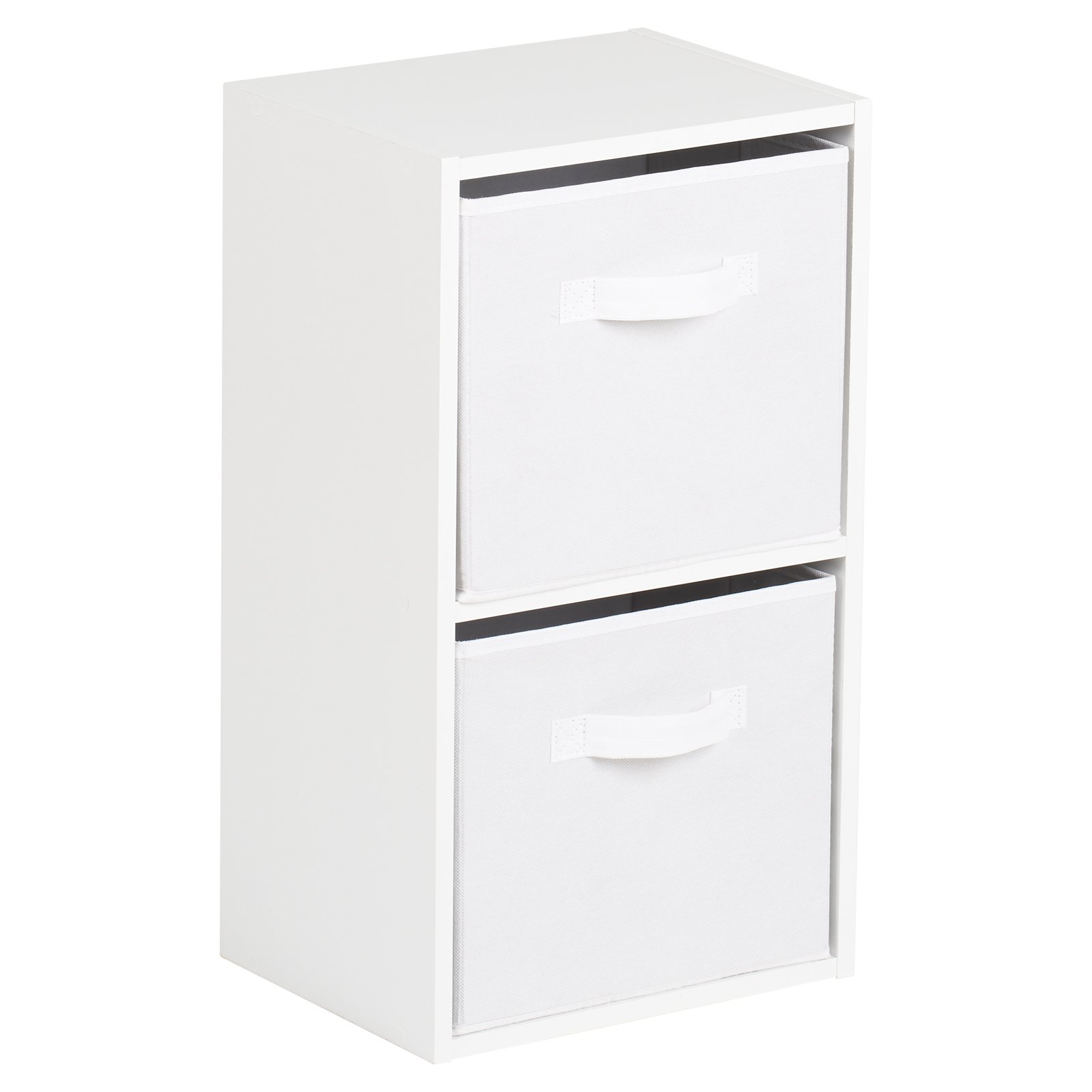 Hartleys 2 Tier White Cube Unit - White Storage Boxes : Amazon.co.uk ...