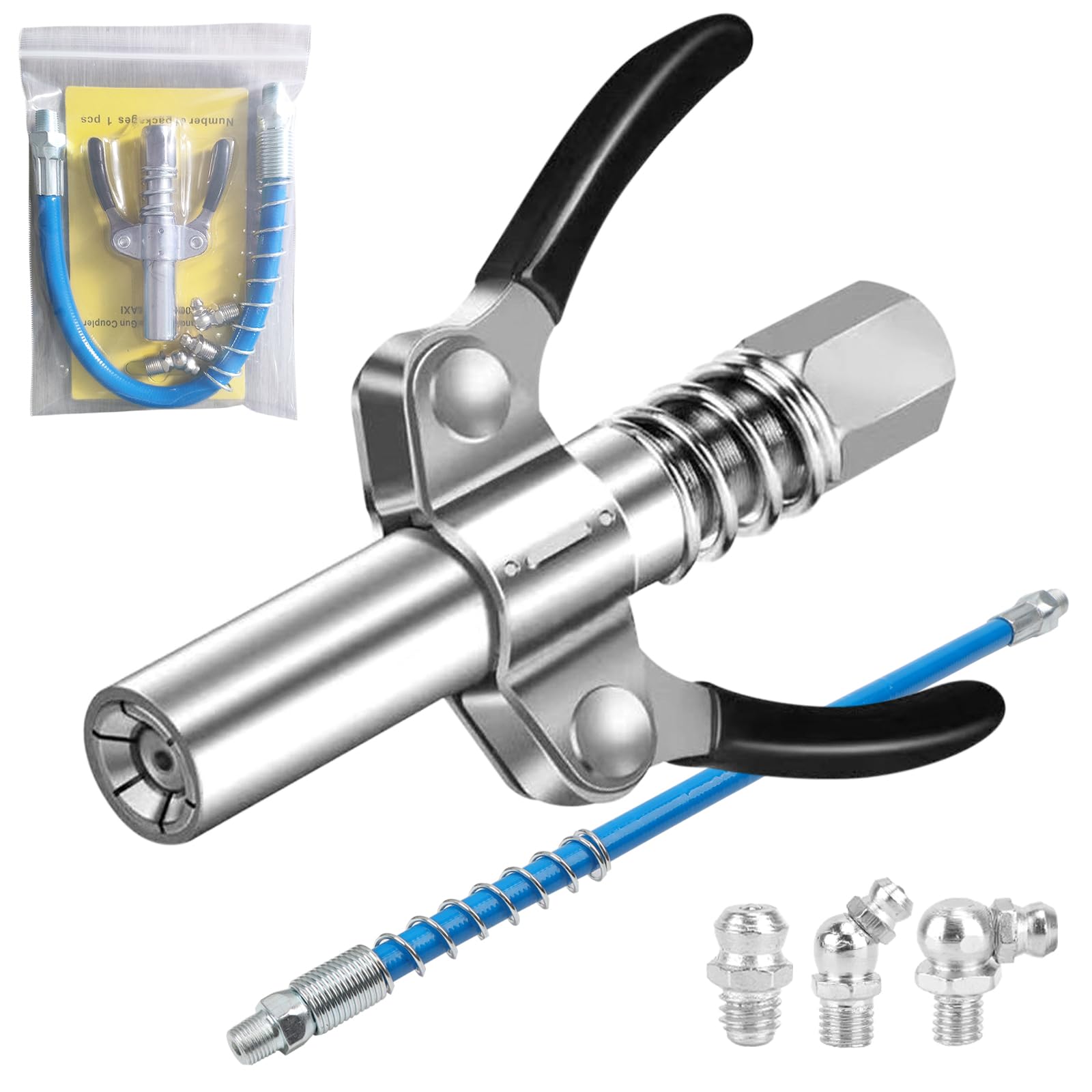 Amazon.com: ARTOSHIN 1PCS Grease Gun Coupler, Strong Lock on Grease Gun ...
