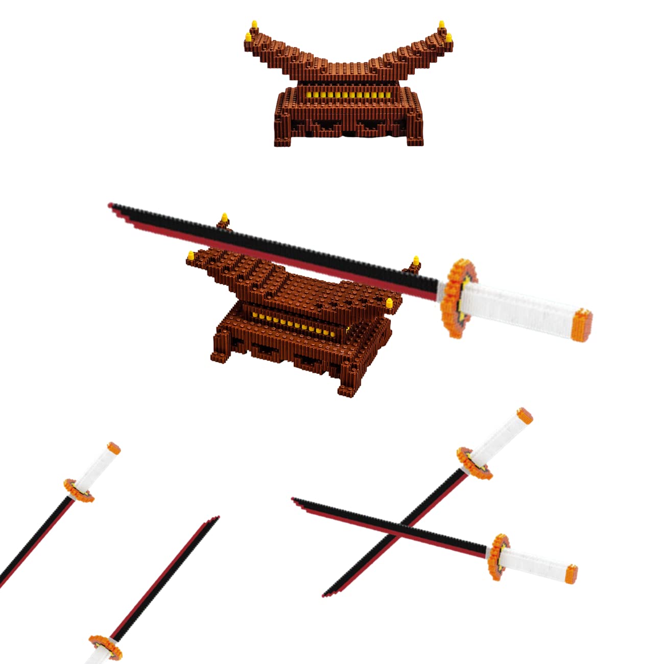 Buy Skivben Demon Slayer Building Kit, Cosplay Anime Tanjiro Building ...