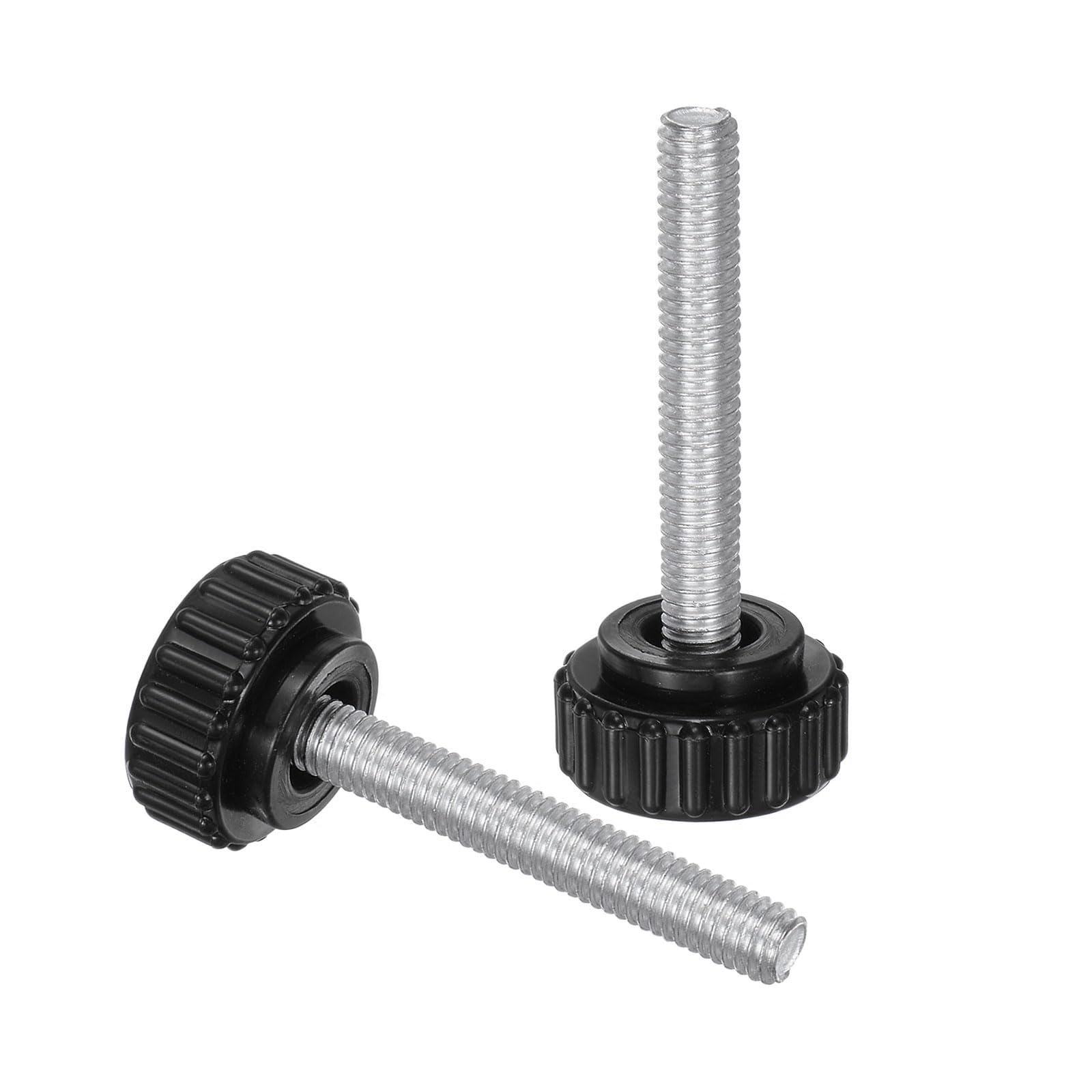 Snapklik.com : Uxcell 4pcs Knurled Clamping Knobs M6 X 50mm Metric Zinc ...