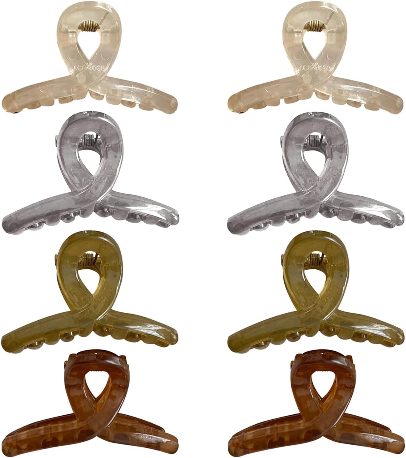 Amazon.com: juyght 3 Pack three Colors Big Hair Claw Clips for Women ...