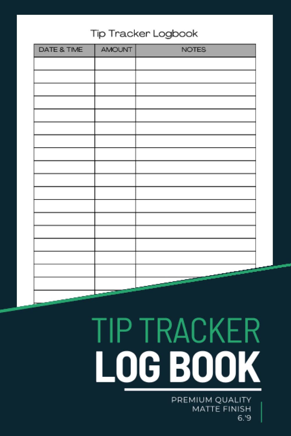 Amazon.com: Tip Tracker Log Book: Simple Journal To Keep Track of Daily Customer Tips ...
