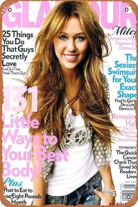 Amazon.com : Miley Cyrus - Glamour May poster 8 x 12 Inches - Retro ...