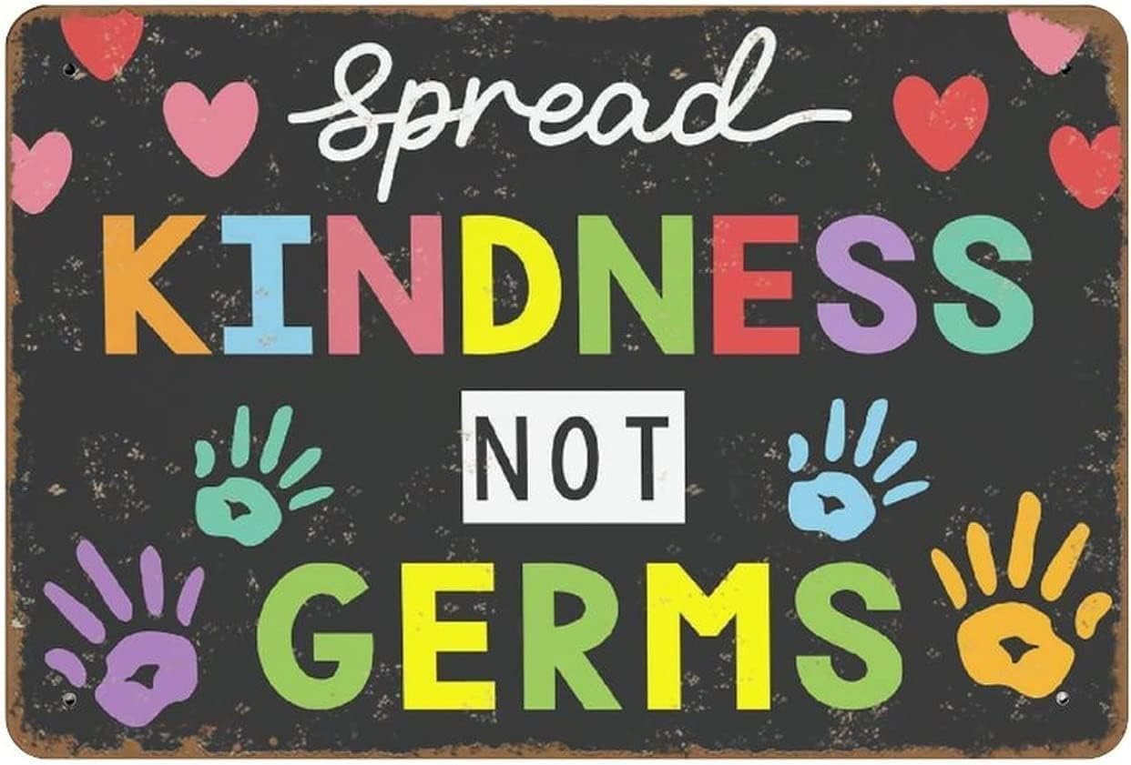 Amazon.com: Welcome To School Decor - Spread Kindness Not Germs Poster ...