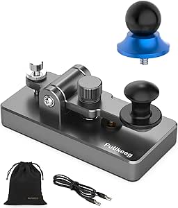 Amazon.com: Morse Code Key Telegraph Key Grey and Ball Buttons ...