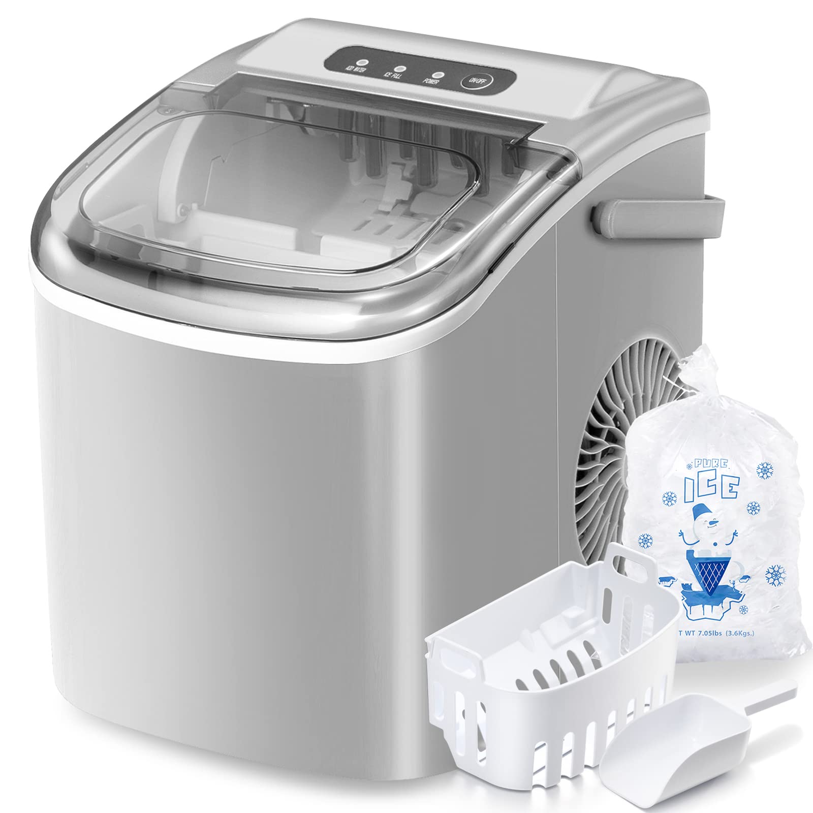 Antarctic Star Countertop Ice Maker Portable Ice Machine with Handle ...
