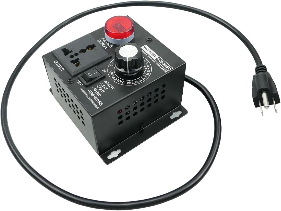 Fan Variable Speed Controller SCR Voltage Controller 120V~220V 15A ...