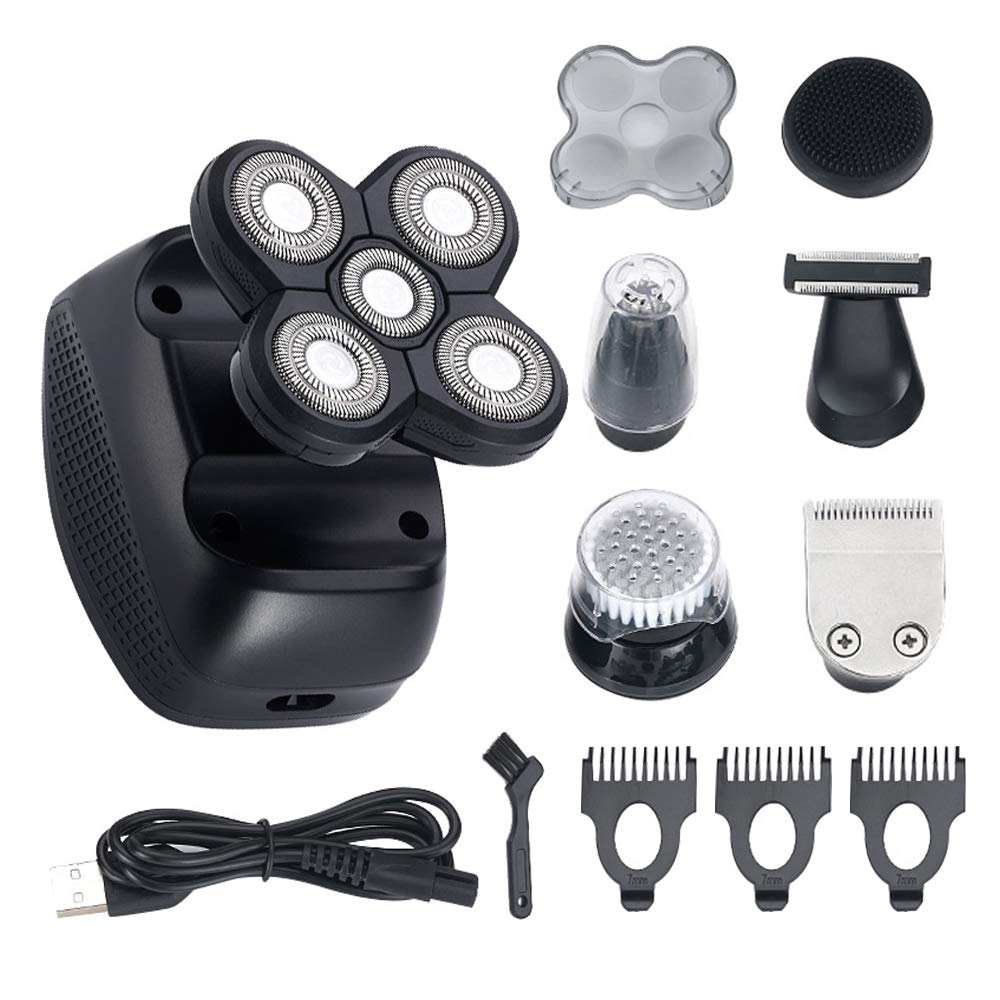 Buy Electric Shaver for Men Rechargeable 5 in 1 Head and Face Electric ...