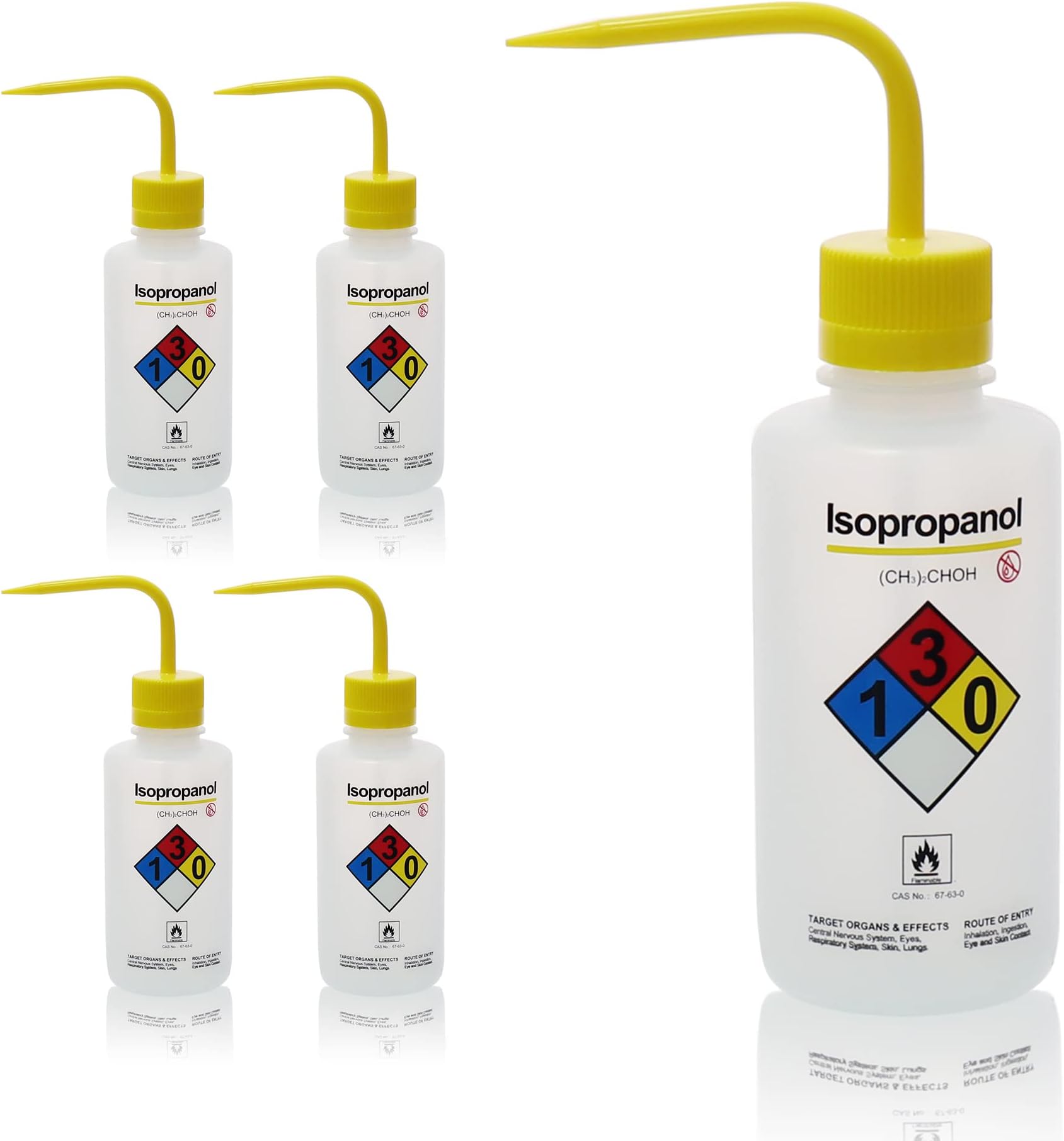 Amazon.com: LABINVO Isopropanol Wash Bottles, Vol.500ml (17oz), Narrow ...