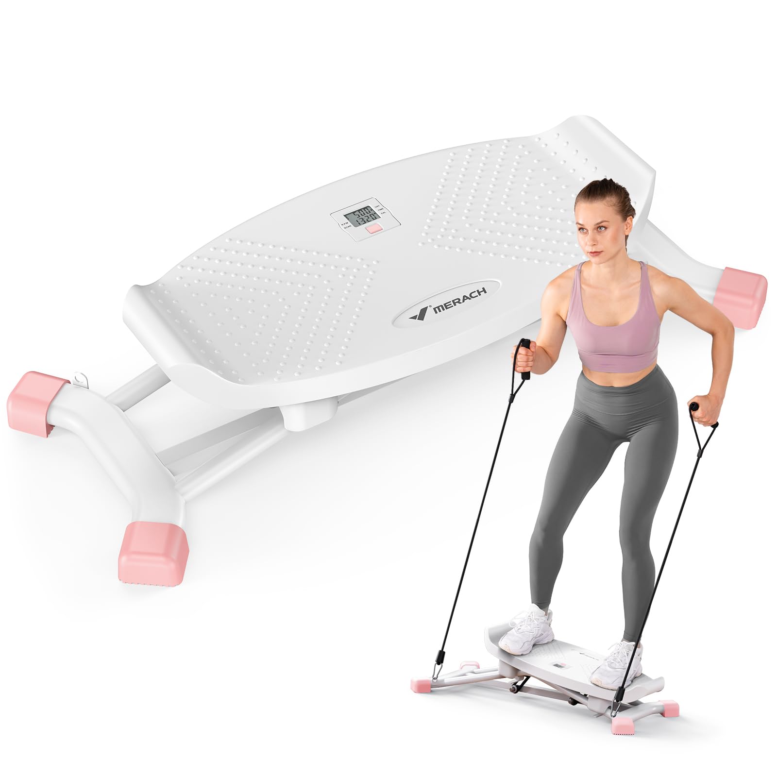 Snapklik.com : MERACH Slide Steppers For Exercise At Home, Mini Stair ...