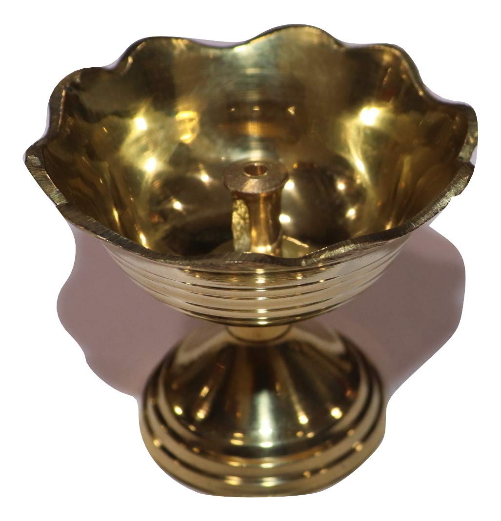 Buy advancedestore Brass Diwali Diya Akhand Diya, Nandadeep Oil lamp ...