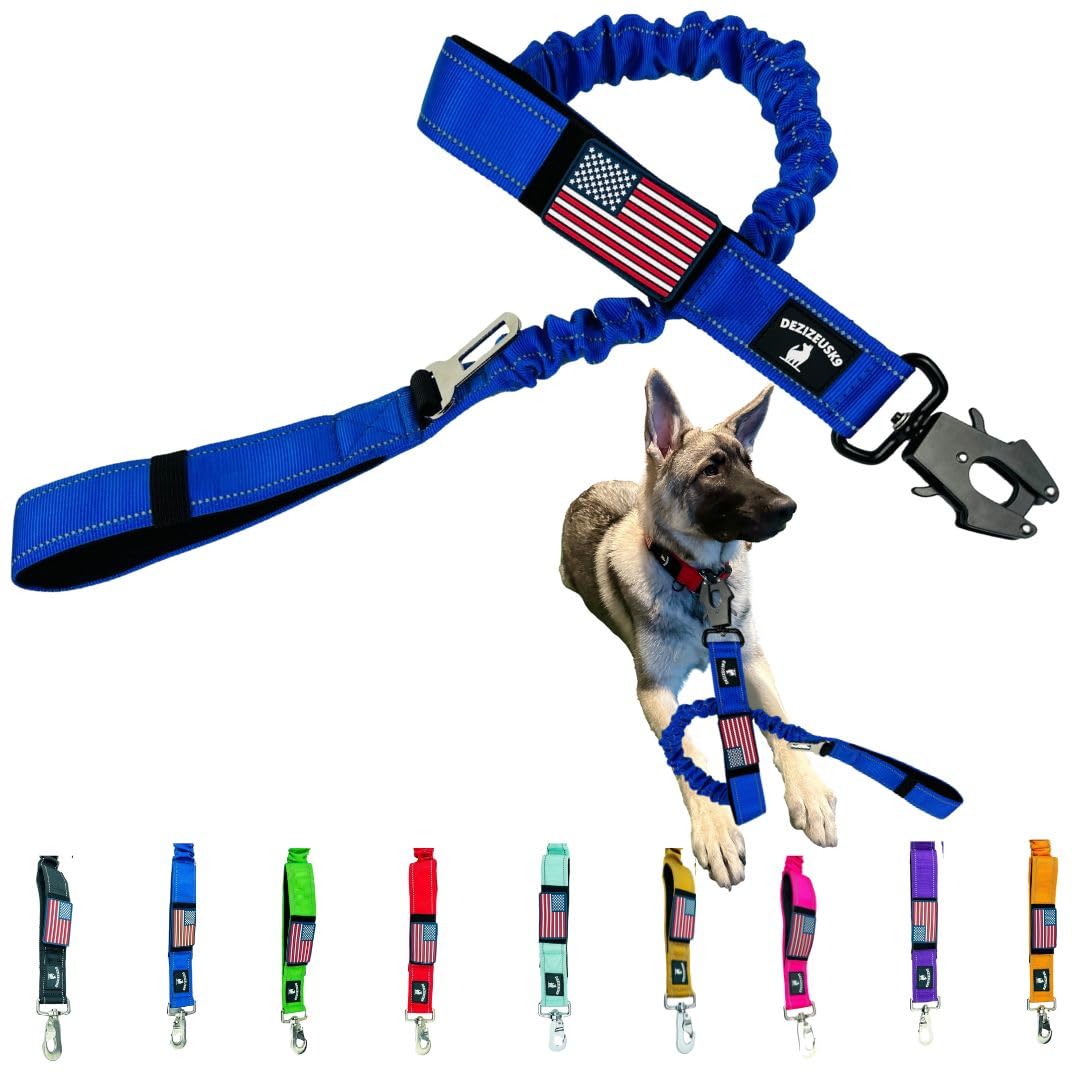 Amazon.com : Heavy Duty Dog Leash Bungee - Dog Seat Belt for Car ...