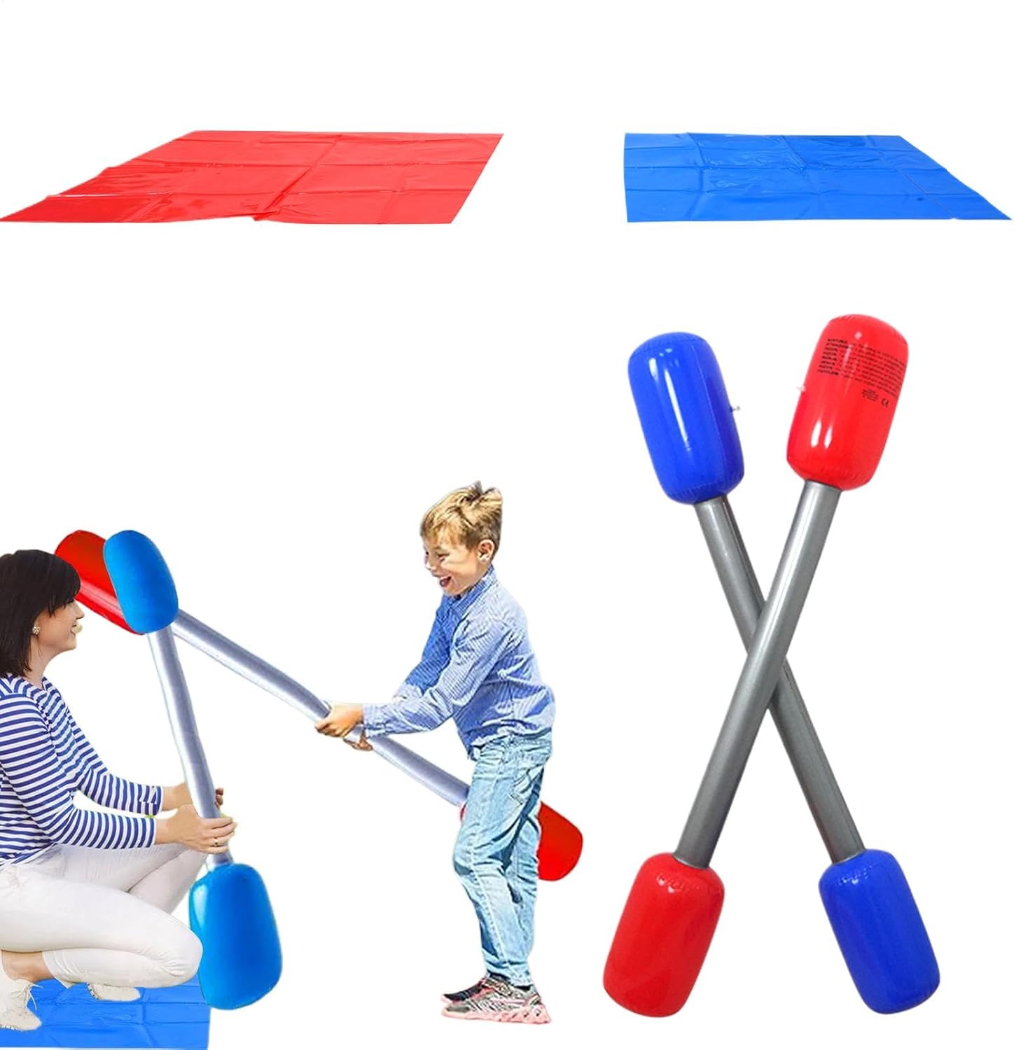 Amazon.com: Inflatable Gladiator Game Set, Inflatable Battle Sticks ...
