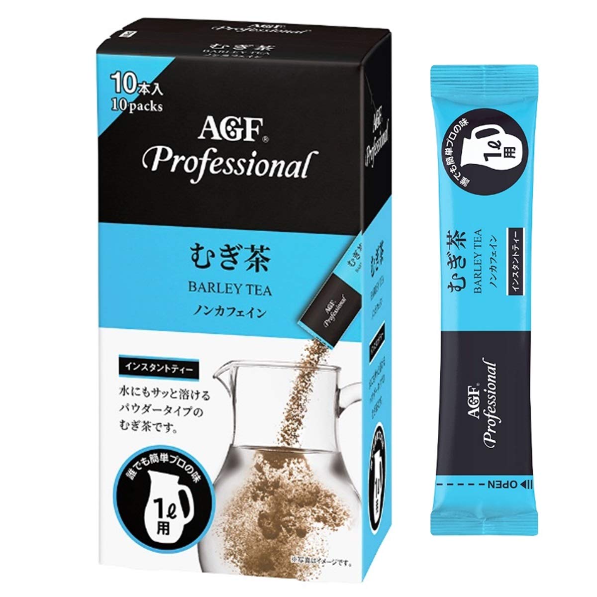 Amazon | Blendy(ブレンディ) AGF プロフェッショナル 香ばしむぎ茶 1L用 10本 | Blendy(ブレンディ) | ハーブティー 通販