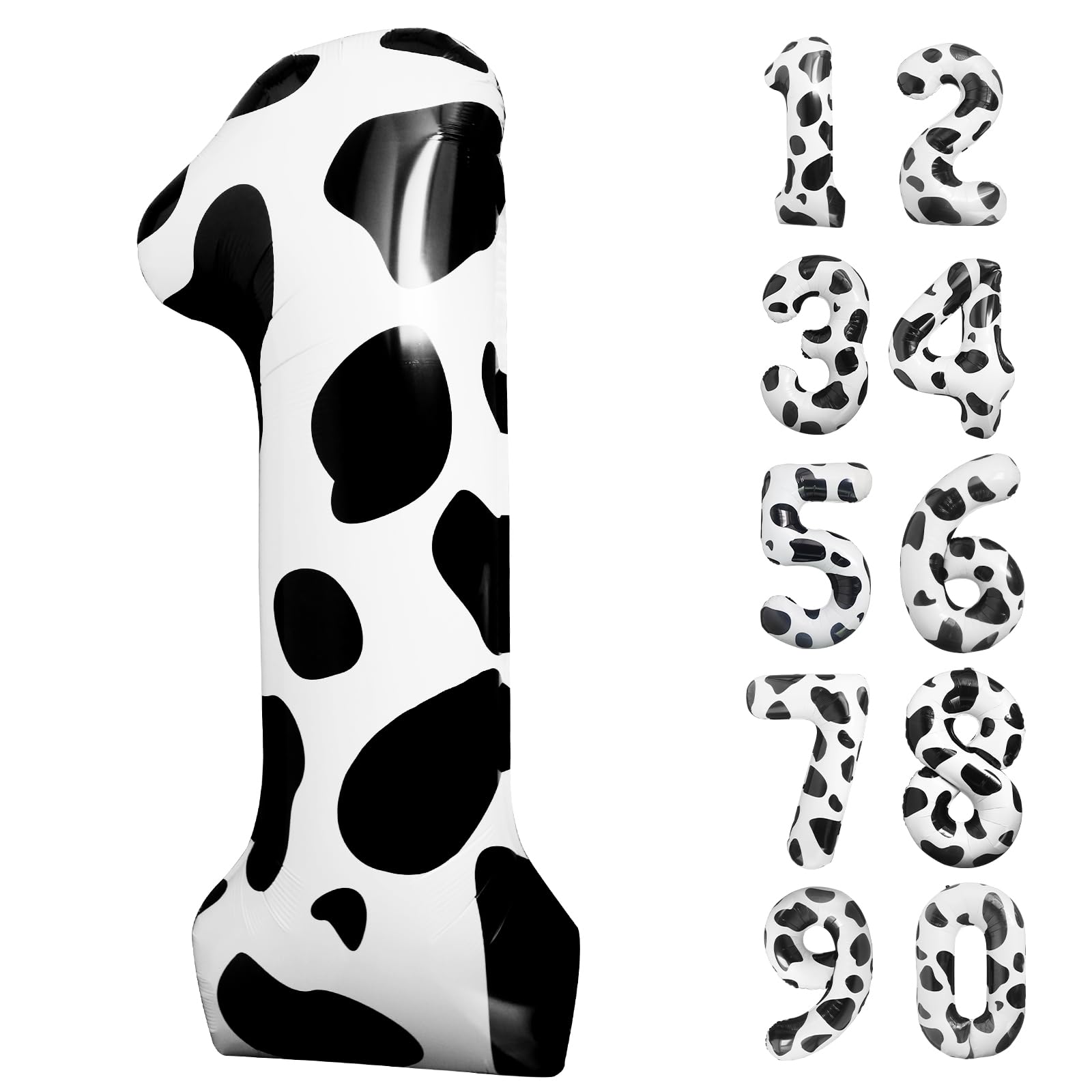 Snapklik.com : Cow Print Balloon 40 Inch Cow Print Number 1 Balloon ...