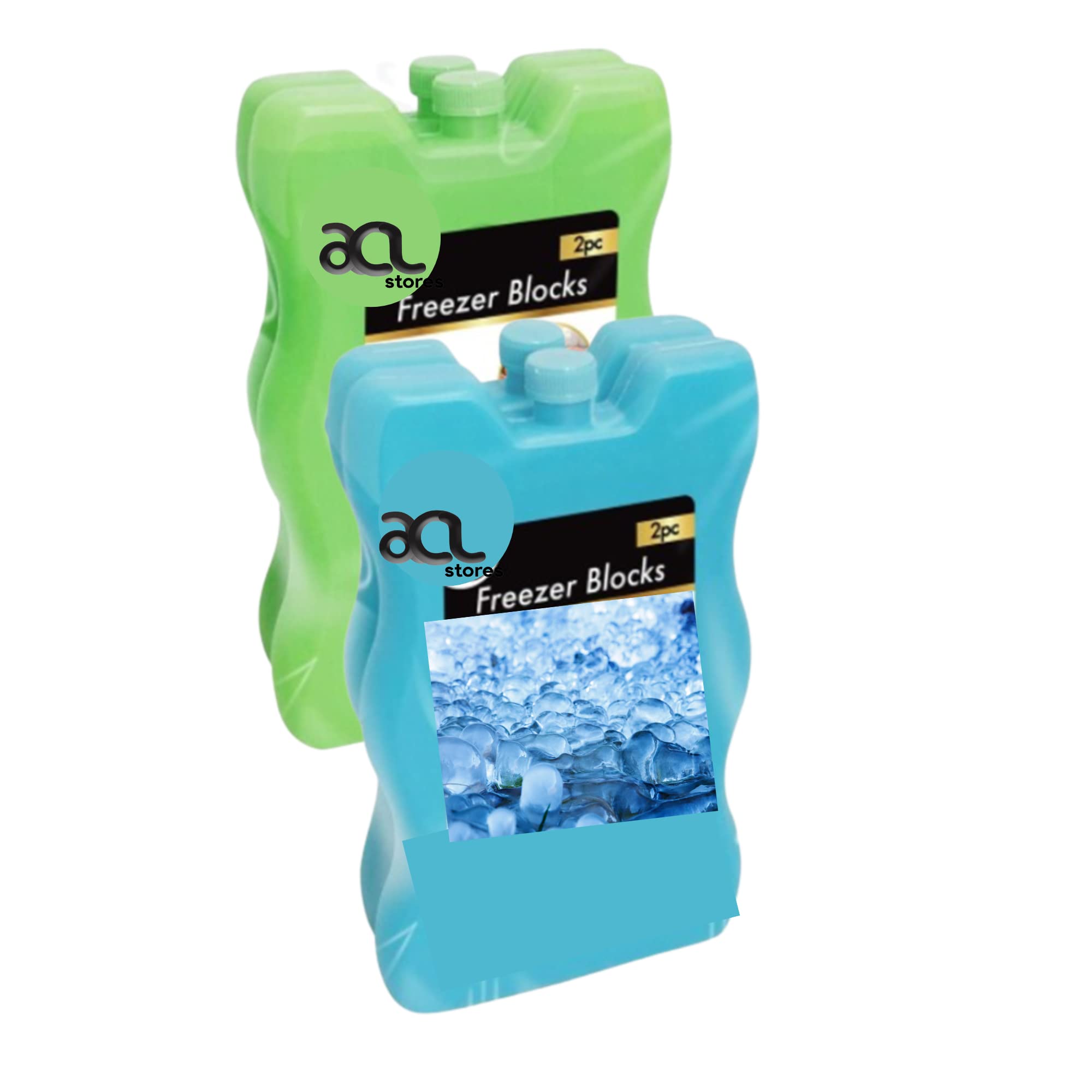 4 X Freezer Blocks Ice Brick Pack Block | Blocks Freezer Cooler Bag Box ...