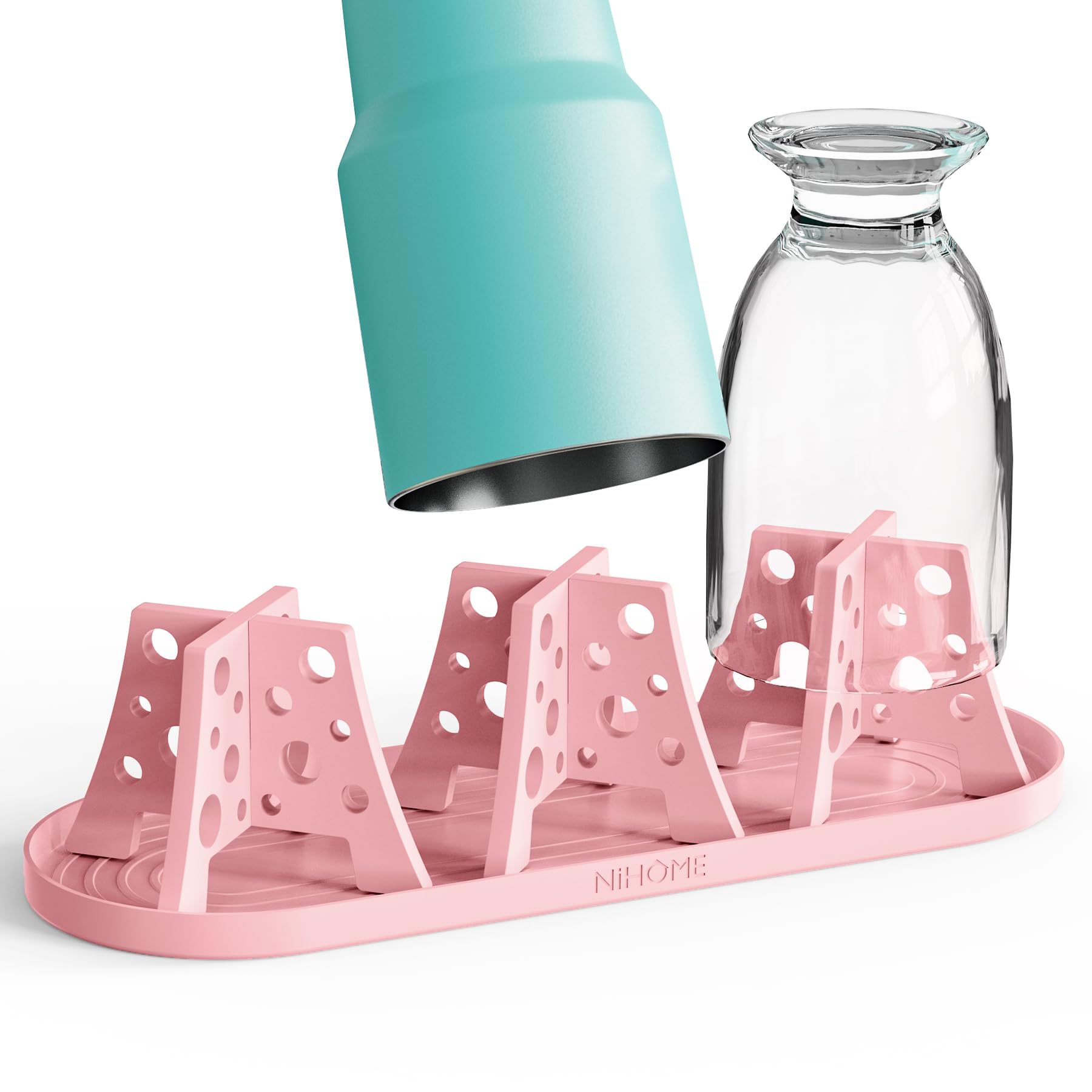 Snapklik.com : NiHome Silicone Water Bottle Drying Racks Set Of 3