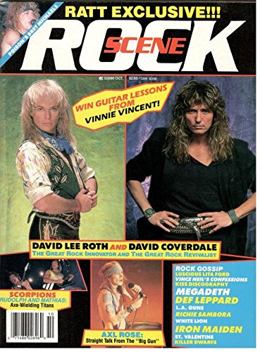 Rock Scene Magazine October 1988 David Lee Roth: Beth Nussbaum: Amazon ...