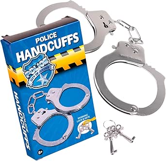 Kangaroo Police Role Play Kids Toy Handcuffs With Keys, Fake Pretend ...