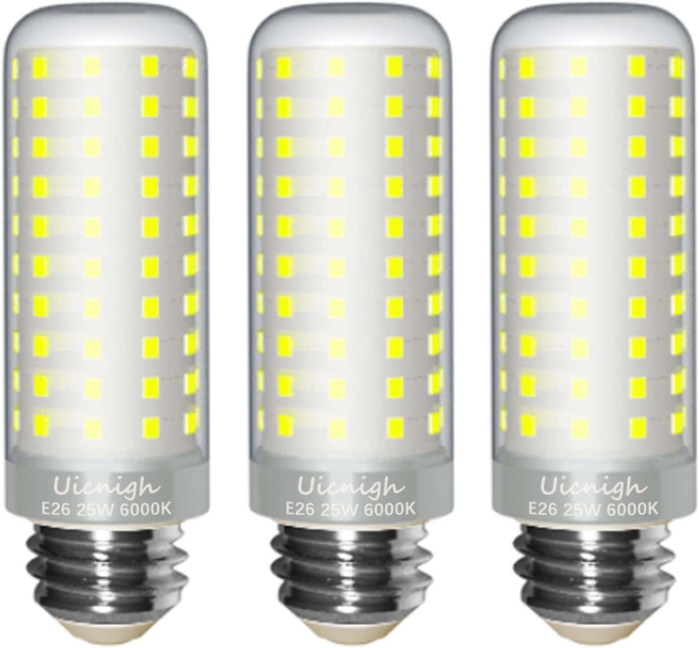 Uicnigh 25W LED Light Bulb 200 Watt Equivalent,Medium Screw Base E26 ...