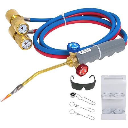 Amazon.com: 2023 𝑼𝒑𝒈𝒓𝒂𝒅𝒆 Oxygen Propane Torch Kit with Pressure Meter ...