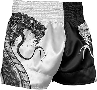 Amazon.com: Men's Snake Skin Muay Thai Boxing Shorts Gold Viper Sports ...