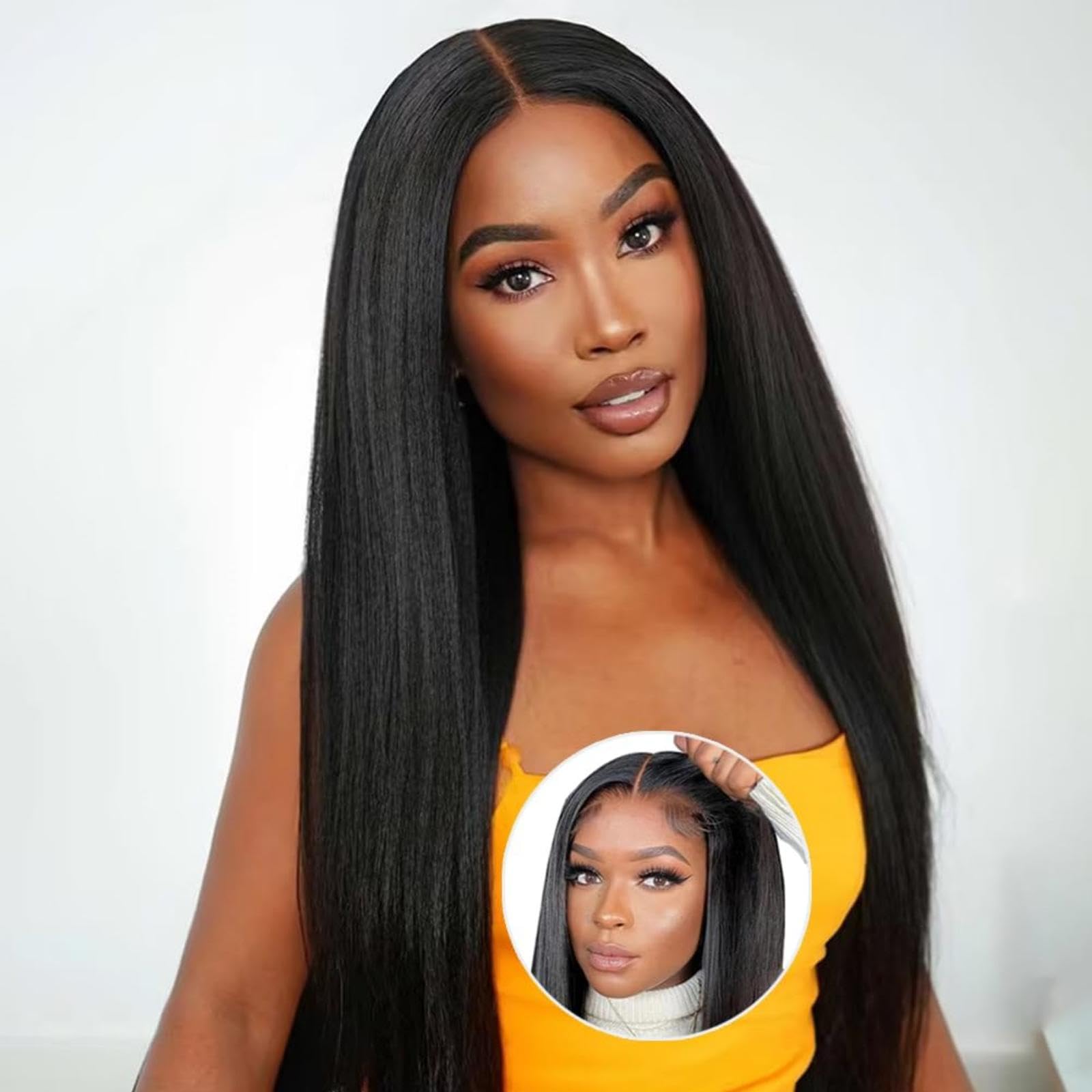 Amazon.com : Ecibeny Wear and Go Glueless Wigs Human Hair Pre Plucked ...