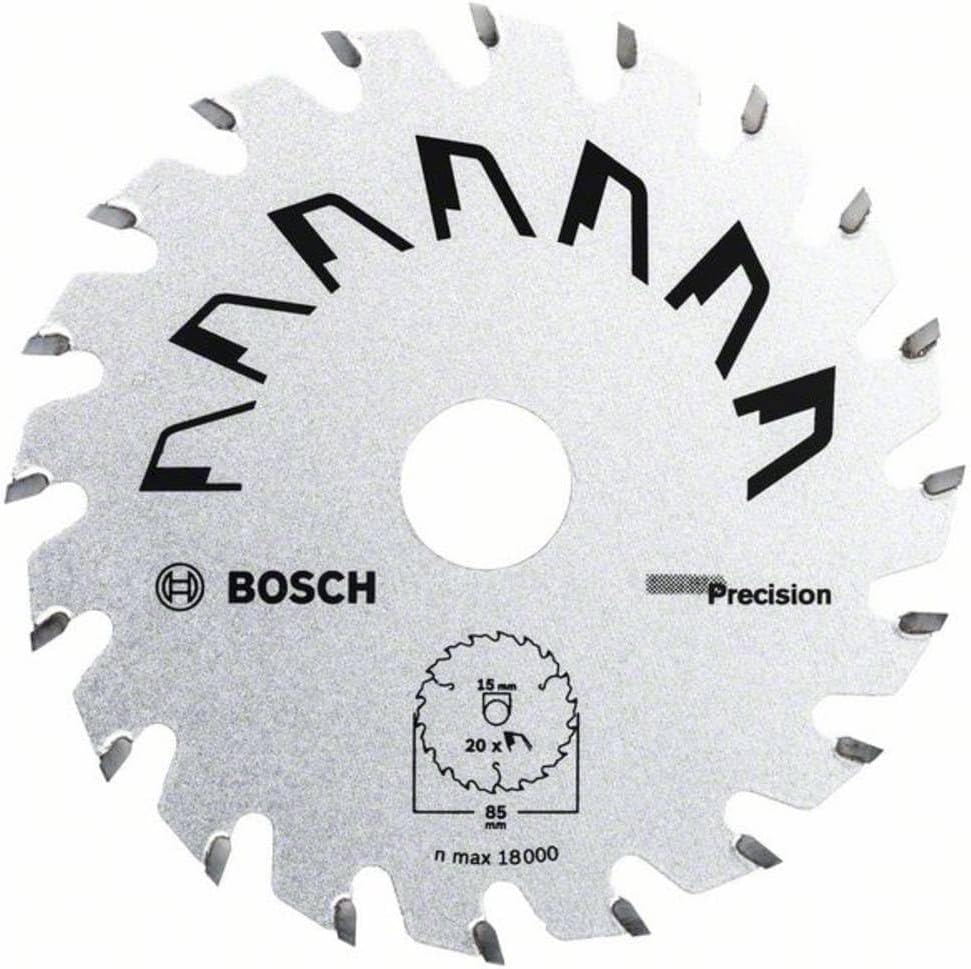 Bosch 1x Circular Saw Blade Precison (for Wood, Ø 85 x 1.1/0.7 x 15 mm ...
