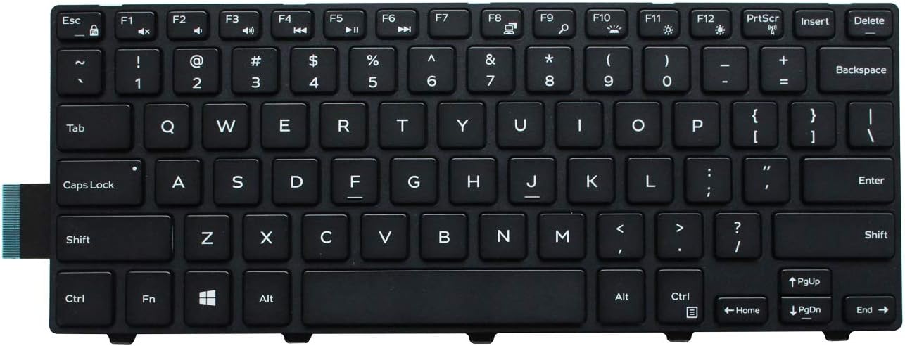 Amazon.com: AUTENS Replacement Keyboard for Dell Inspiron or Vostro 14 ...
