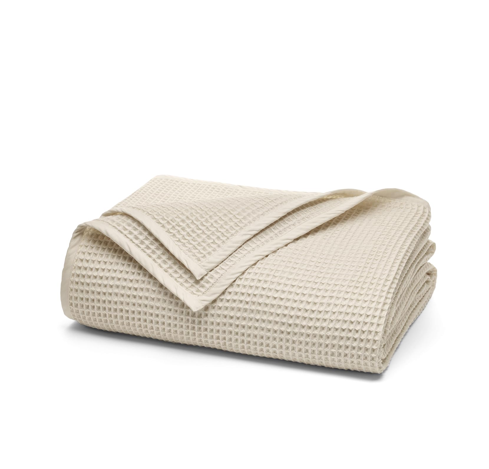 Amazon.com: BOLL & BRANCH Waffle Bed Blanket – Luxurious 100% Organic ...