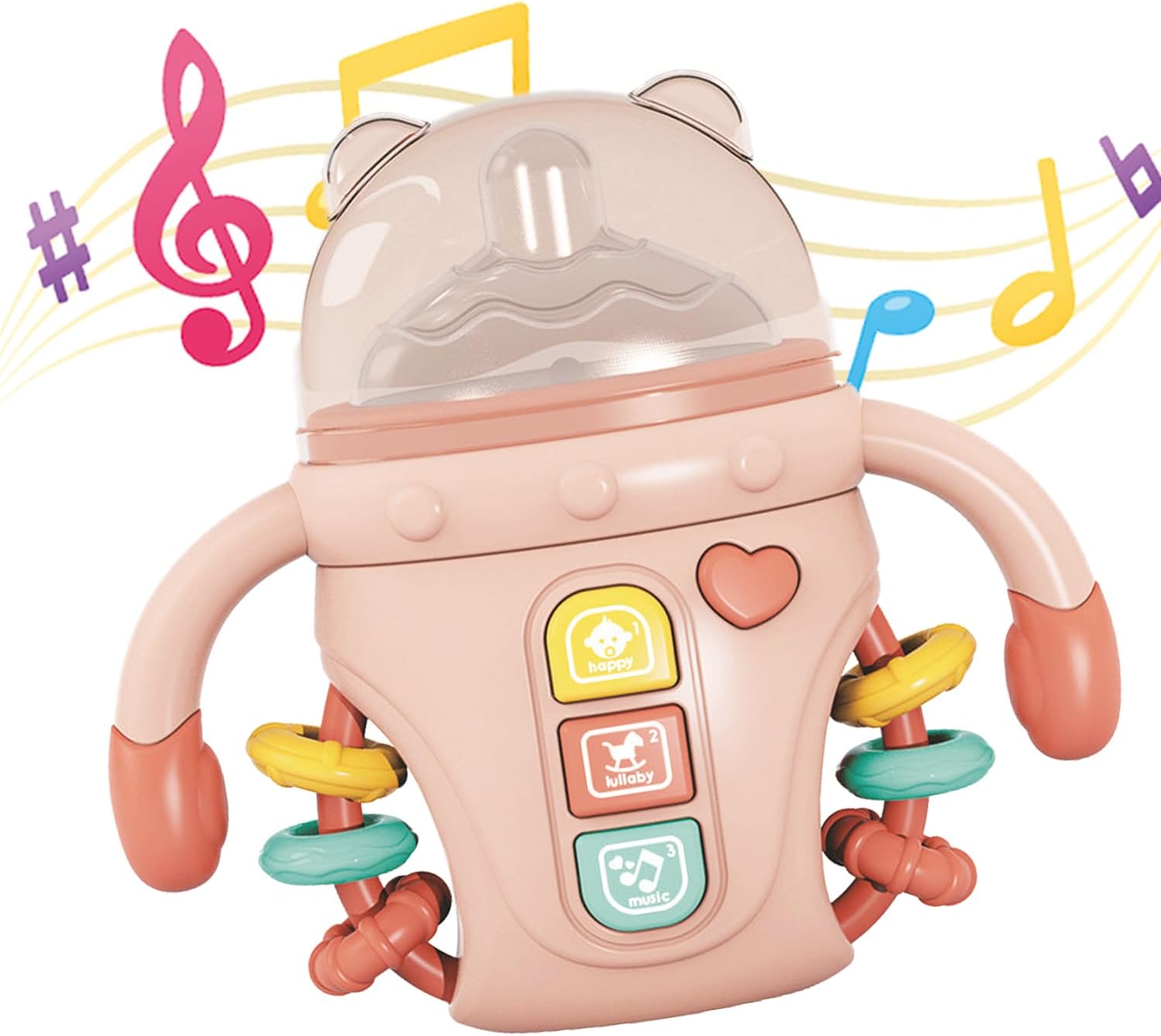 Amazon.com: Baby Music Toys, Cute Comfort Bottle Laugh & Learn Baby ...